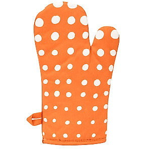 Blue Q Oven Mitt, Fuck, I Love Cheese. Super-Insulated Quilting, Natural-Fitting Shape, 100% Cotton, Orange, 12.5" h x 7.5" w