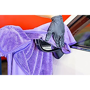 Maxshine - Giant Car Drying Towel, Rinse Free Microfiber Towel for Car Detailing, 24x36 Inch, Extra Thick 1200 GSM, Double Sided, Large Microfiber Towels for Car Drying, Plush Car Wash Towels