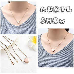 constantlife Cremation Jewelry for Ashes - Heart Pendant Memorial Urn Necklace Ashes Holder Stainless Steel Personalized Customization Keepsake (Customize)