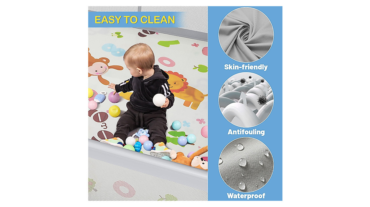 Palopalo Large Baby Playpen Playard - Safe Indoor & Outdoor Fun