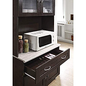 HODEDAH IMPORT Kitchen Cabinet, Chocolate