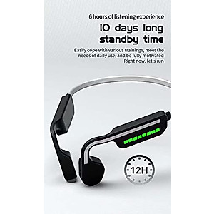 Bone Conduction Waterproof Bluetooth Headphones Swimming Sports Headset Built in 16G Memory (Blue)