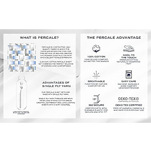 Nautica - Full Sheet Set, Cotton Percale Bedding Set, Crisp & Cool, Lightweight & Breathable, Dorm Room Essentials (Sailing Grey, Full)