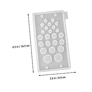 Didiseaon 1 Set Cosmetic Box Mold Silicone Hair Scrubber Mold Resin Molds Candle Molds Resin Jewelry Tray Mold Hand Molds Silicone Makeup Applicator DIY Handmade Mold Desktop Ornament Mold