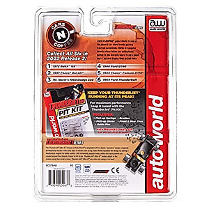 Auto World Thunderjet Cars N Coffee 1957 Chevrolet Bel Air (Orange) HO Scale Slot Car