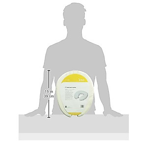 DMI Raised Toilet Seat Cushion Seat Cushion and Seat Cover to Add Extra Padding to the Toilet Seat while Relieving Pressure, Tear Resistant, FSA & HSA Eligible, 2 Inch Pad, White