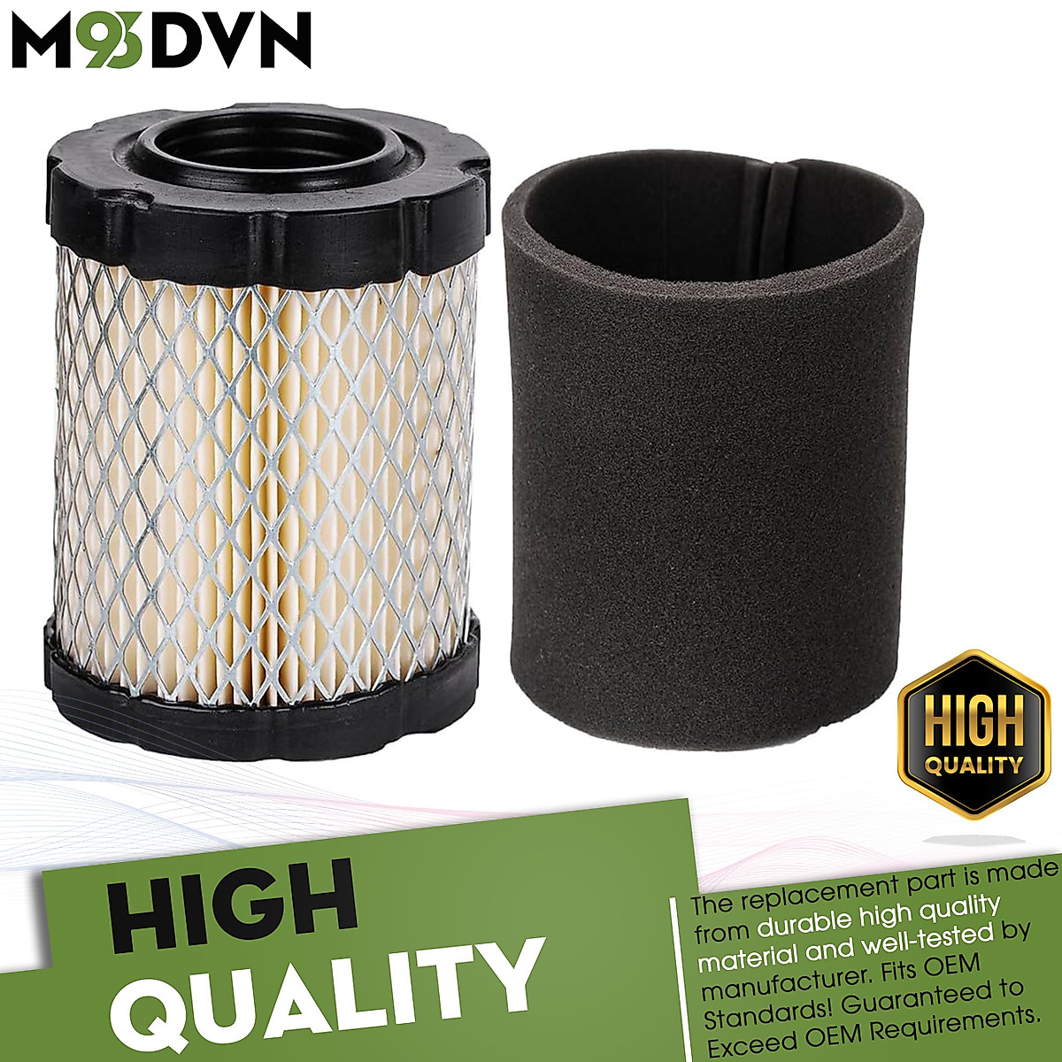 Air Filter Compatible with John Deere Z335E Z335M Z355E EZtrak Residential Zero Turn Mower fits Many Other Models