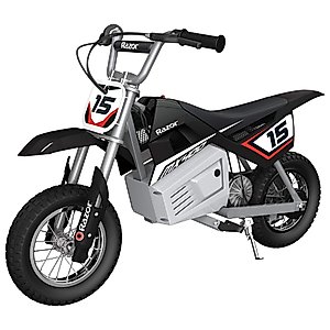 Razor MX400 Dirt Rocket – 14 MPH (22 KMH) Off-Road Electric Dirt Bike, High-Torque Motor, 30 Min Ride Time, Adjustable Handlebars, Ages 13+, Black