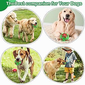 GUGUMAO Dog Toys,Interactive Dog Toys for Boredom Teething Toys for Aggressive Chewers Durable Indestructible Chew Toys for Small/Medium/Large Breeds Snowflake Bone Pattern (Green, Bone)