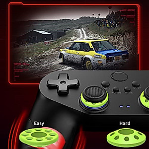 Aim Assist Motion Control Rings Compatible with PS5,PS4,Xbox Series X/S,Xbox Core,Xbox Elite 2 Core Controller Precision Rings Rubber Accessories Two Different Strength (3pack-Green)