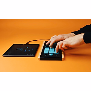 Drum Pad Accessory for J-Play MIDI controller - 12 Drum Pads and Effect Zone, Dedicated Musical App Included, Plug & Play Music instrument Water Edition