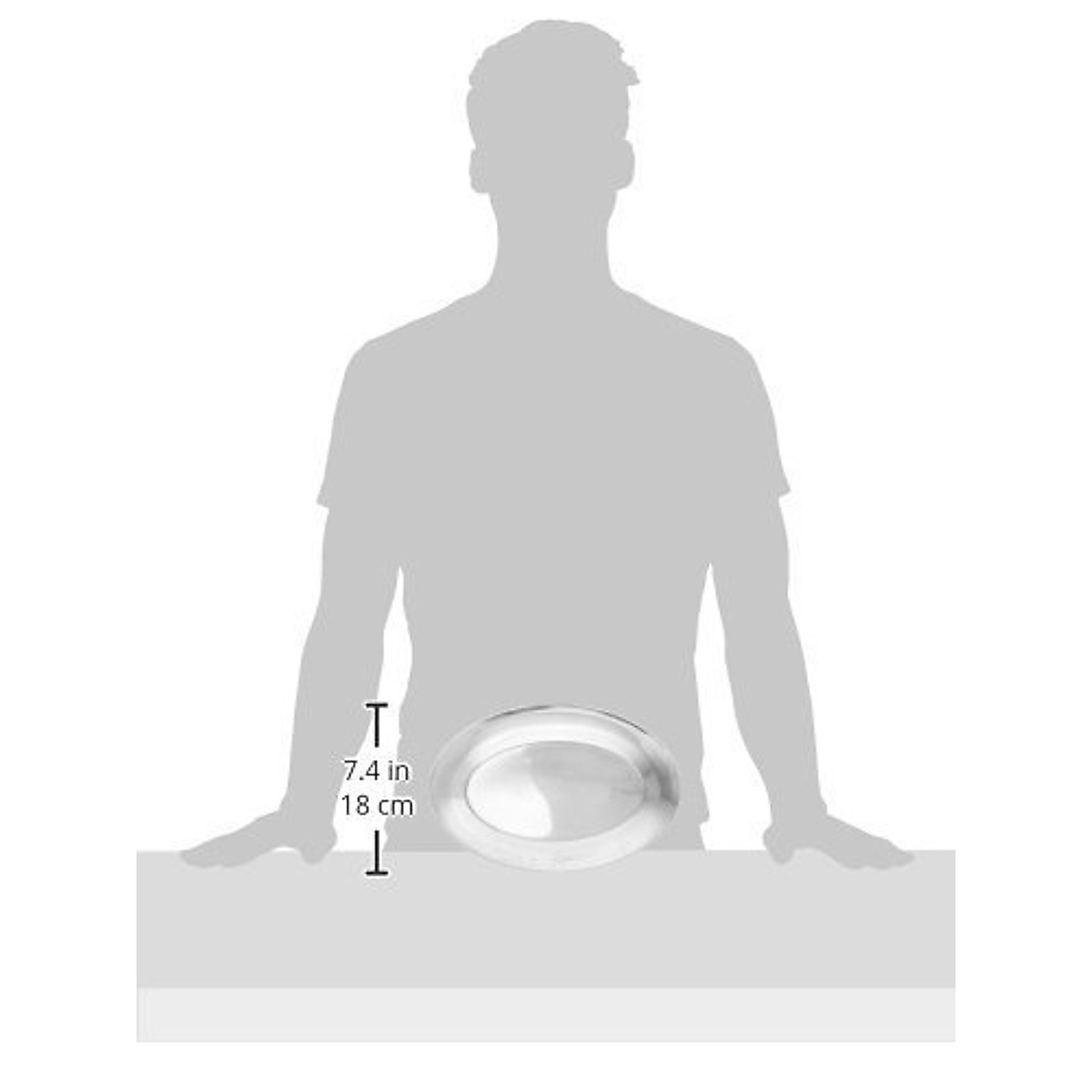 Winco Aluminum Sizzling Platter, 10-Inch, Medium