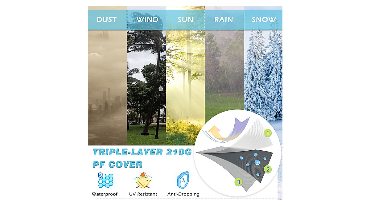 DNYKER Portable Storage Shed - Waterproof & UV-Resistant