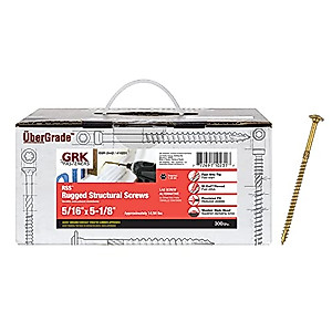 GRK Fasteners-10231 772691102317 RSS Bulk 5/16-Inch by 5-1/8-Inch Screw, No Size, Gold