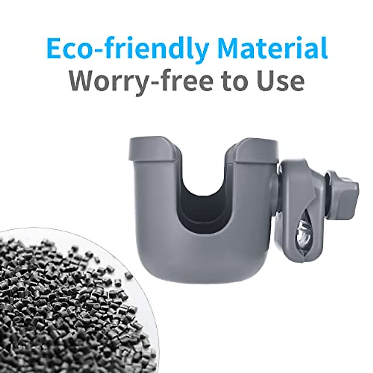 Suranew Universal Cup Holder with Phone Mount, Drink Holder for Stroller, Walker, Bike, Wheelchair,Scooter, Fits to Part of The pram of Uppababy, Nuna, Bugaboo, Doona