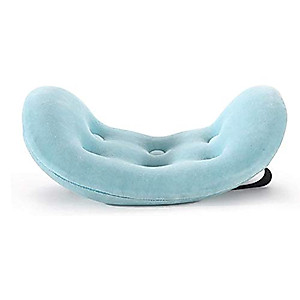 CZDYUF Lumbar Pillow-Medical Waist Pad Back Cushion Office Waist Cushion Memory Foam Protection Spine Lumbar Support, Blue