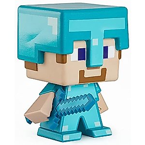 Mattel Minecraft 2021 Special Edition Figure – Large-Sized Steve in Diamond Armor for Minecraft Live Festival, Action Toy for Kids Ages 6 Years and Older
