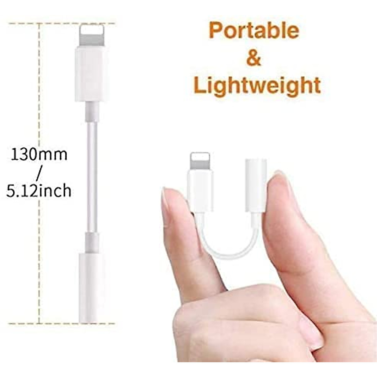 iPhone 3.5mm Headphones Adapter [Apple MFi Certified] 2Pack Lightning to 3.5mm Headphones/Earbuds Jack Adapter Aux Cable Earphones/Headphone Converter for iPhone 14 13 12 11 XS XR X 8 7 iPad iPod