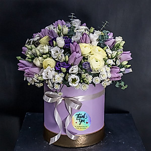 NSWDYLO Thank You Stickers Roll 500pcs 1.5” Thank You for Supporting My Small Business Stickers 4 Designs Thank You Small Business Stickers for Business Packages Holographic Thank You Stickers Labels