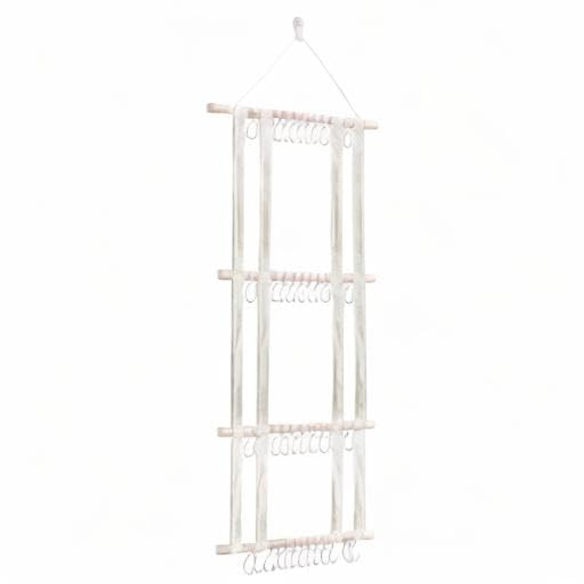 cherrboll Hair Bows Holder Headband Organizer for Girls, Hair Clips Hanger Storage with Hooks, Wall Hanging Decor for Nursery Room