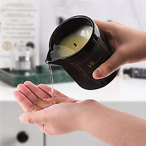 MELONY Massage Oil Candle for Pure Relaxation- 8.1 oz- Moisturizing Essential Oil Body Massage Candle for Home Spa- Amazing Gift for Women & Men (BlackBerry & Bay)