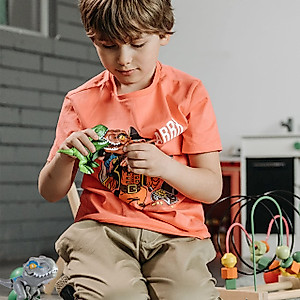 Berry President Dinosaur Toys for Kids 3-5, Dinosaurs Biting Fingers Puppets,Dinosaur Action Figures with Movable Mouths, Jurassic Dinosaur Toys (4 Dinosaurs)