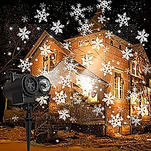 Christmas Projector Lights Outdoor, 3D Ocean Wave Christmas Light Projector with 26 HD Effects Waterproof Holiday Projector Lights for Home Indoor Birthday Party Xmas Decorations