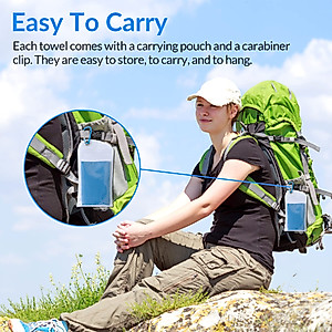 ExTowel Excellent Cooling Towels Neck and Face,(40" x 12") Bulk Ice Towel,Soft Breathable Cooling Towels for Hot Weather,Athletes,Yoga,Gym,Workout,Sports,Camping,Microfiber Cold Towels 4pack