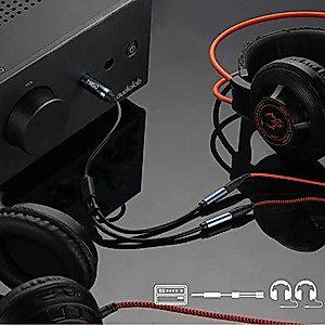 MillSO Bundle TRS 1/4 to 3.5mm Headphone Adapter 6.35mm 1/4 Male to Dual 3.5mm 1/8 Female Headphone Adapter