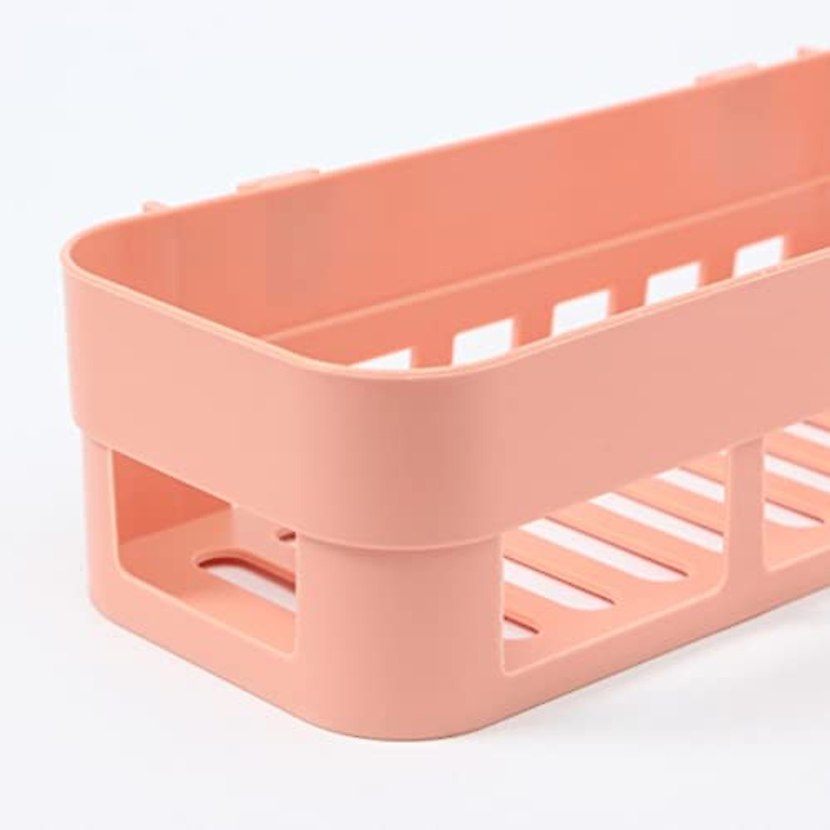 Muellery Adhesive Wall Mounted Shelf Hanger Hanging on Wall Stick Bathroom Kitchen Pink TPQU96103