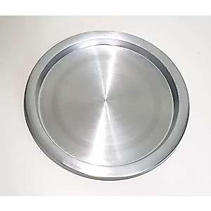 DLK - 18'' XXL - Big Aluminum Kunefe Tray, Kunafa Plate set, Kunefe Pan for Sweet ,Kunafeh or Kadaifi, Silver