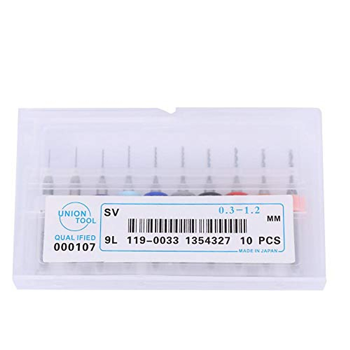 10Pcs/Set 0.3-1.2mm Print Circuit Board Drill Bits Carbide Micro Drill Bits Set PCB CNC Rotary Drilling Tool for Print Circuit Board Stone