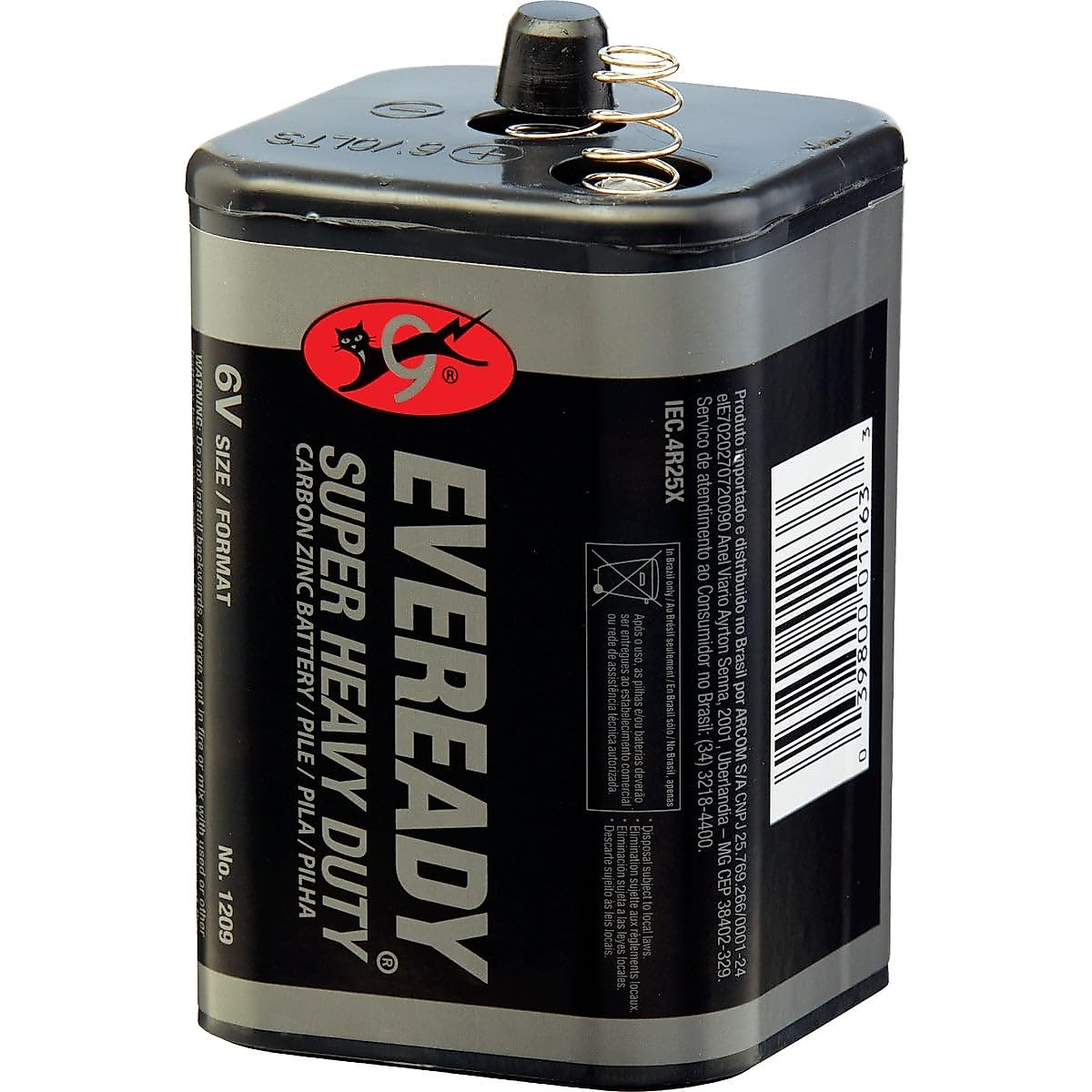 Eveready 1209 6 Volt Super Heavy Duty Lantern Battery Each
