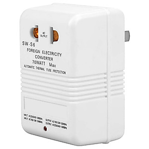 70W 110V/120V to 220V/240V StepUp& Down Voltage Converter Transformer (CN Standard Plug)