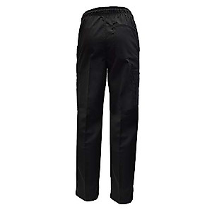 Natural Uniforms Classic Chef Cargo Pants (Black 3-Pack, Large)