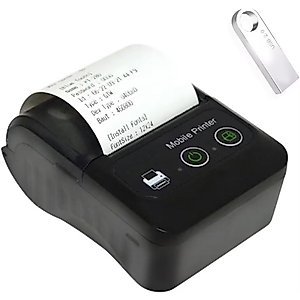 GZGYNADAST Bluetooth Thermal Receipt Printer 58mm, Android Wireless Portable Mini Pocket Invoice Bill Ticket pos Printer for Small Business, Compatible with Android/Windows/Linux,NOT for iOS/ipad/MAC