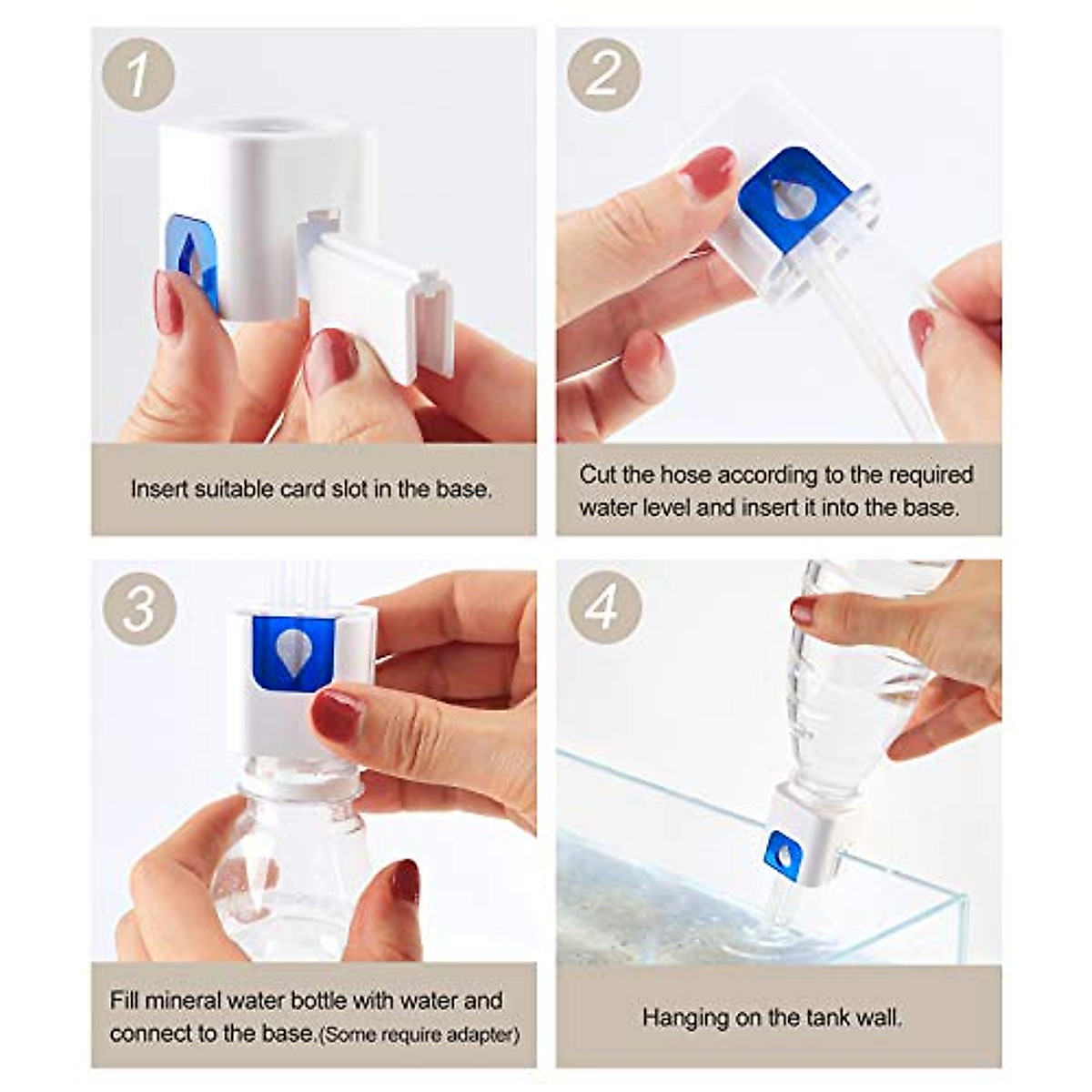 Clscea Aquarium Auto Top Off System Water Filler Compensator Blue