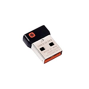 Unifying Receiver for Mouse and Keyboard Compatible for Any Logitech Product That Display The Unifying Logo (Orange Star, Connects up to 6 Devices) B083J7DYDT