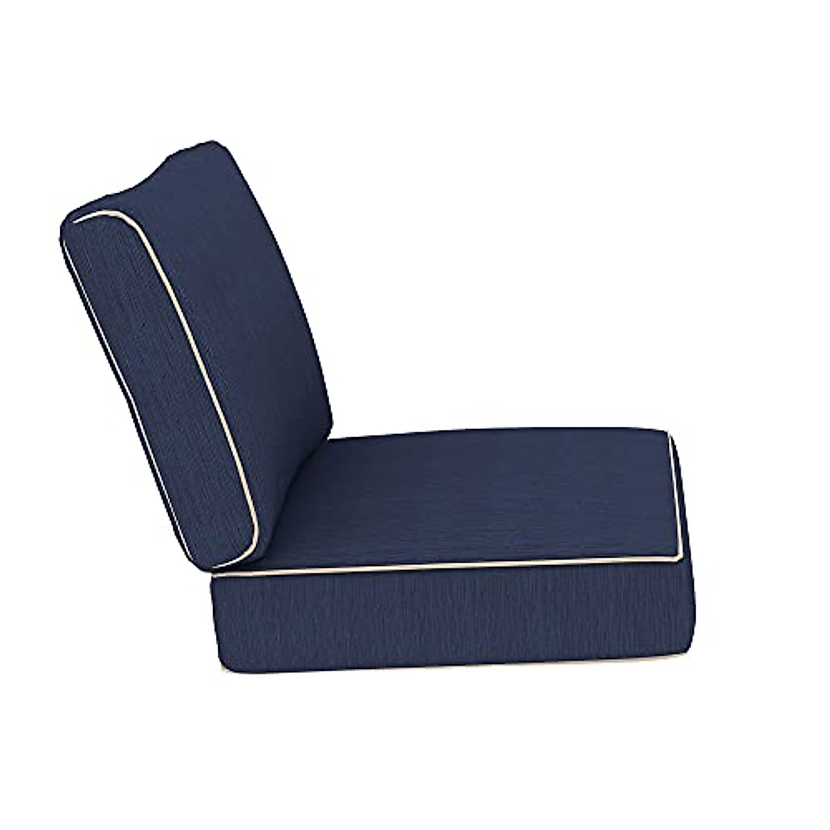 Creative Living Sofa 24x24 Outdoor Deep Seating Refresh Patio Replacement Cushions, 3 Count (Pack of 1), Indigo