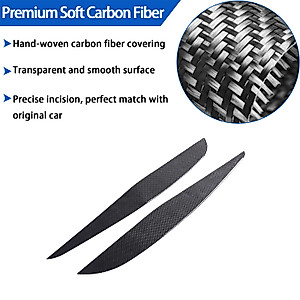 Soft Carbon Fiber Car Door Anti Kick Panel Trim Sticker Fit for Toyot@ Supra GR A90 A91 MK5 2019-2024, Inner Door Anti Kick Decorative Panel Protection Accessories, 2PCS