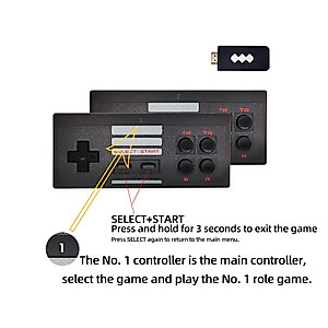 Wireless retro video game console, Plug and Play Video Game TV Stick 4K Built-in 10000+ nostalgia stick classic games system,with Dual 2.4g wireless controller gamepad, HD output games tv stick