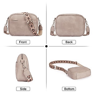 CLUCI Crossbody Bags for Women Trendy, Vegan Leather Shoulder Handbags，Purses for Women with Adjustable Wide Strap