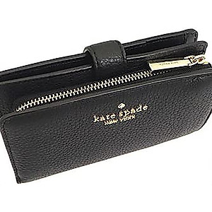 Kate Spade New York Leila Medium Compact Bifold Wallet Leather Black