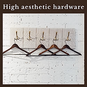 UNIQANTIQ HARDWARE SUPPLY Antique Finished with Porcelain Ball Hat and Coat Hall Tree Hook | Double Hat and Coat Hook | Wall, Hall Tree, Rack Mount Vintage Coat Hooks for Hanging Garment | A-23 (1)