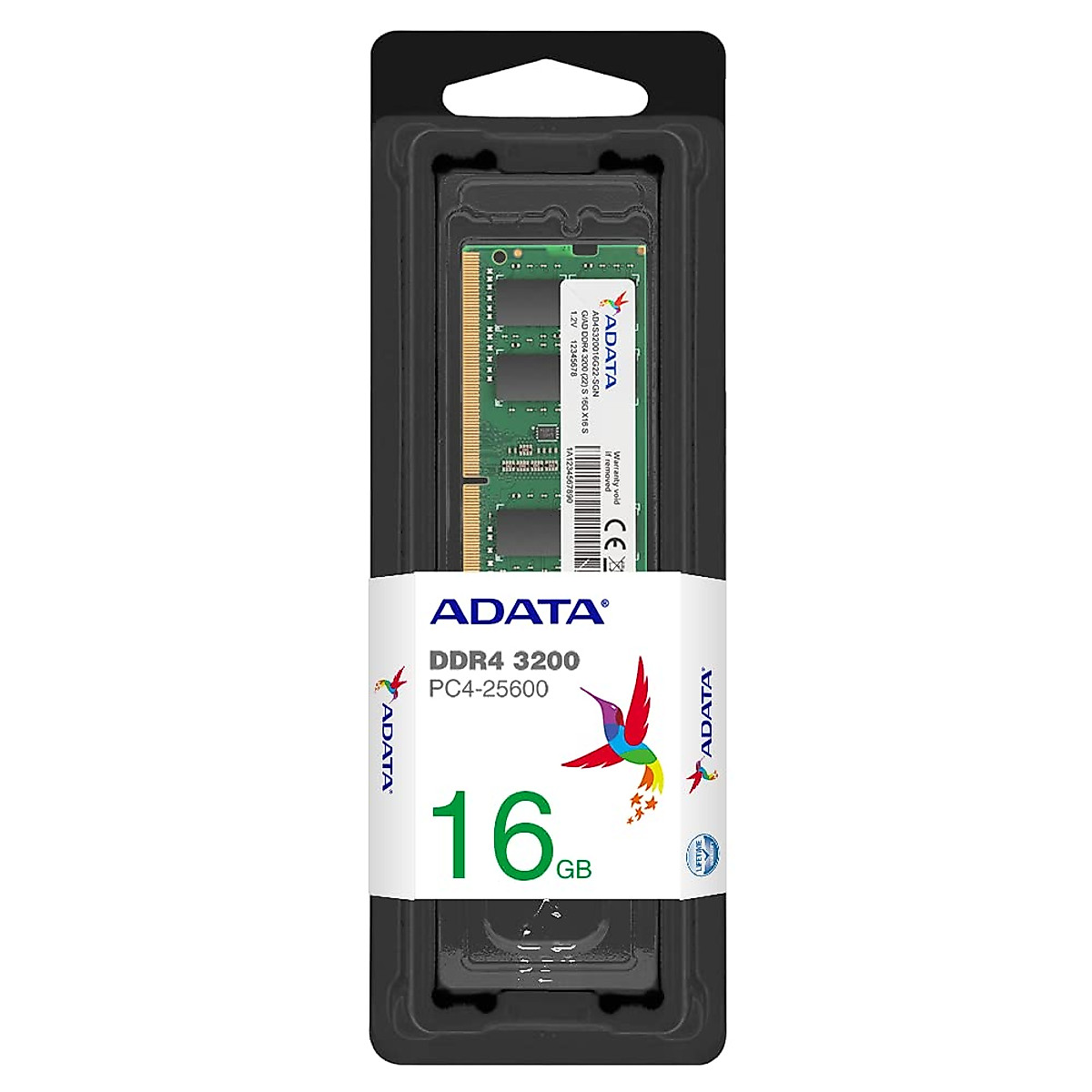 ADATA Premier 16GB (1x16GB) DDR4 3200MHz CL22 PC4-25600 260-Pin SODIMM Memory RAM Single Pack(AD4S320016G22-SGN)