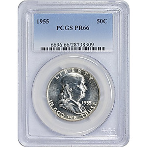 1955 Franklin Half Dollar, PR66, PCGS