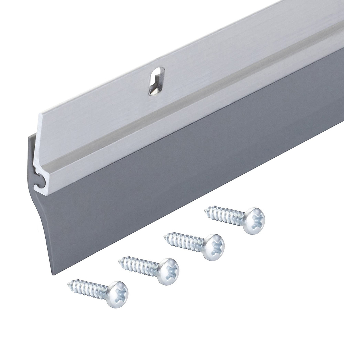 M-D Building Products 5090 Standard Fin Door Sweep DV-1, 36-Inch, Silver, Aluminum