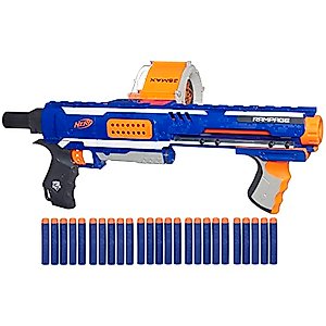 NERF Rampage N-Strike Elite Toy Blaster with 25 Dart Drum Slam Fire for Kids, Teens, & Adults (Amazon Exclusive)