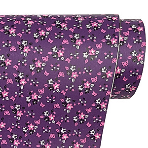 Yifely Purple Decorative PVC Shelf Paper Drawer Liner Self-Adhesive Shelved Dresser Cabinet Decor 17.7 Inch by 9.8 Feet