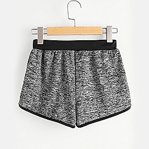 Hot Sale Ringer Shorts, Thenlian Womens Striped Mid Waist Loose Shorts Drawstring Waist Shorts Pants(XL, Gray)